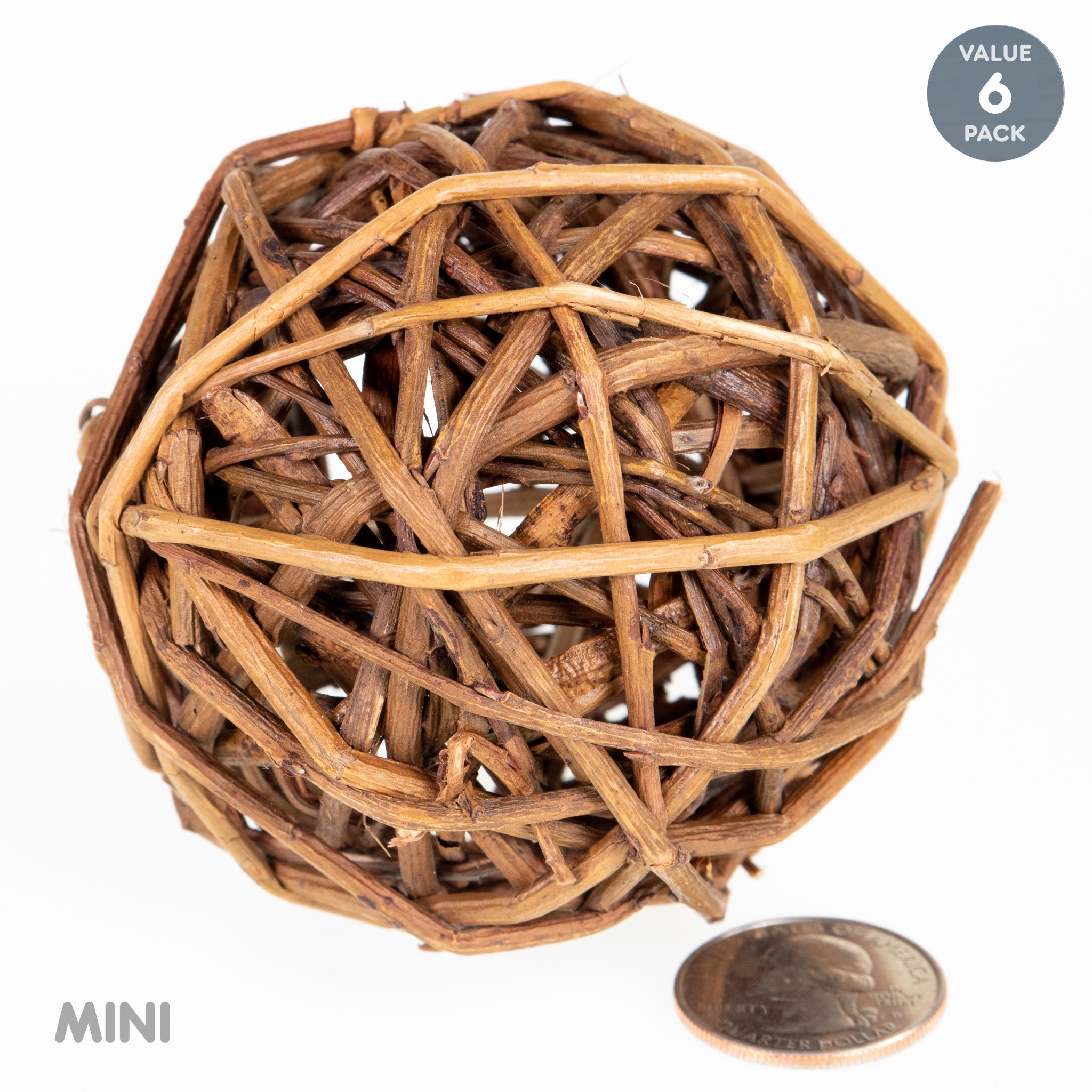 Willow Ball MINI - 6 PACK – BinkyBunny.com House Rabbit Store