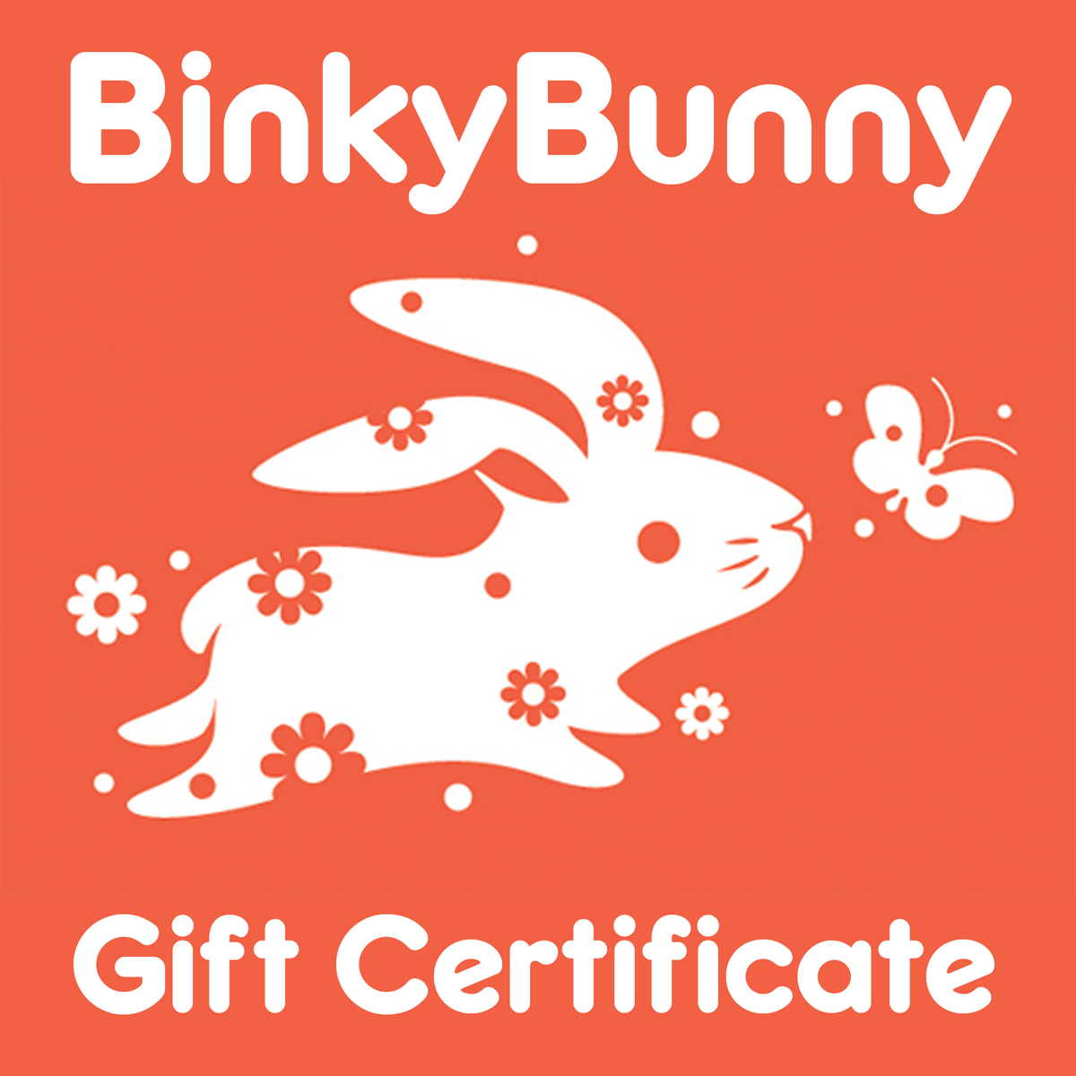 BinkyBunny Gift Certificate – BinkyBunny.com House Rabbit Store