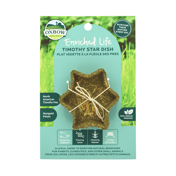Timothy Star Dish (Enriched Life by Oxbow) – BinkyBunny.com House ...